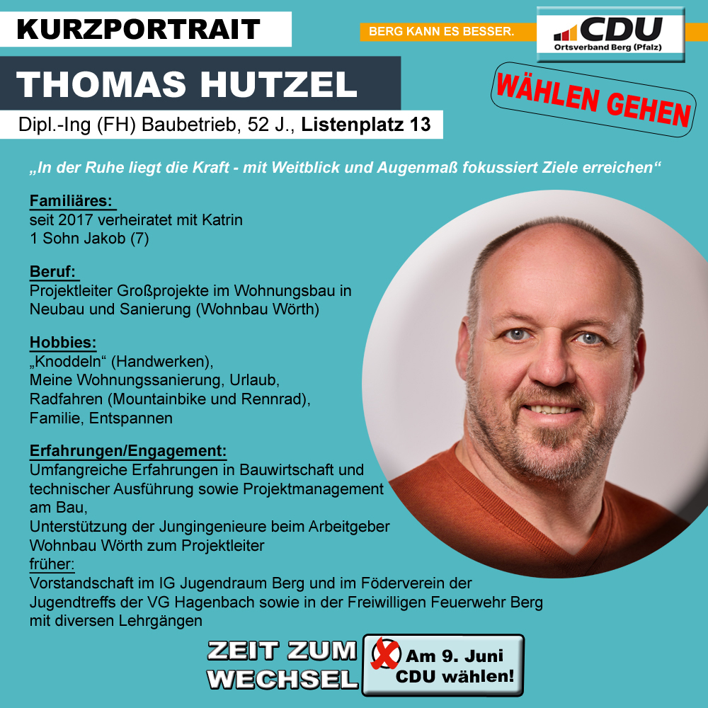 CDU Ortsverband Berg / Homepage